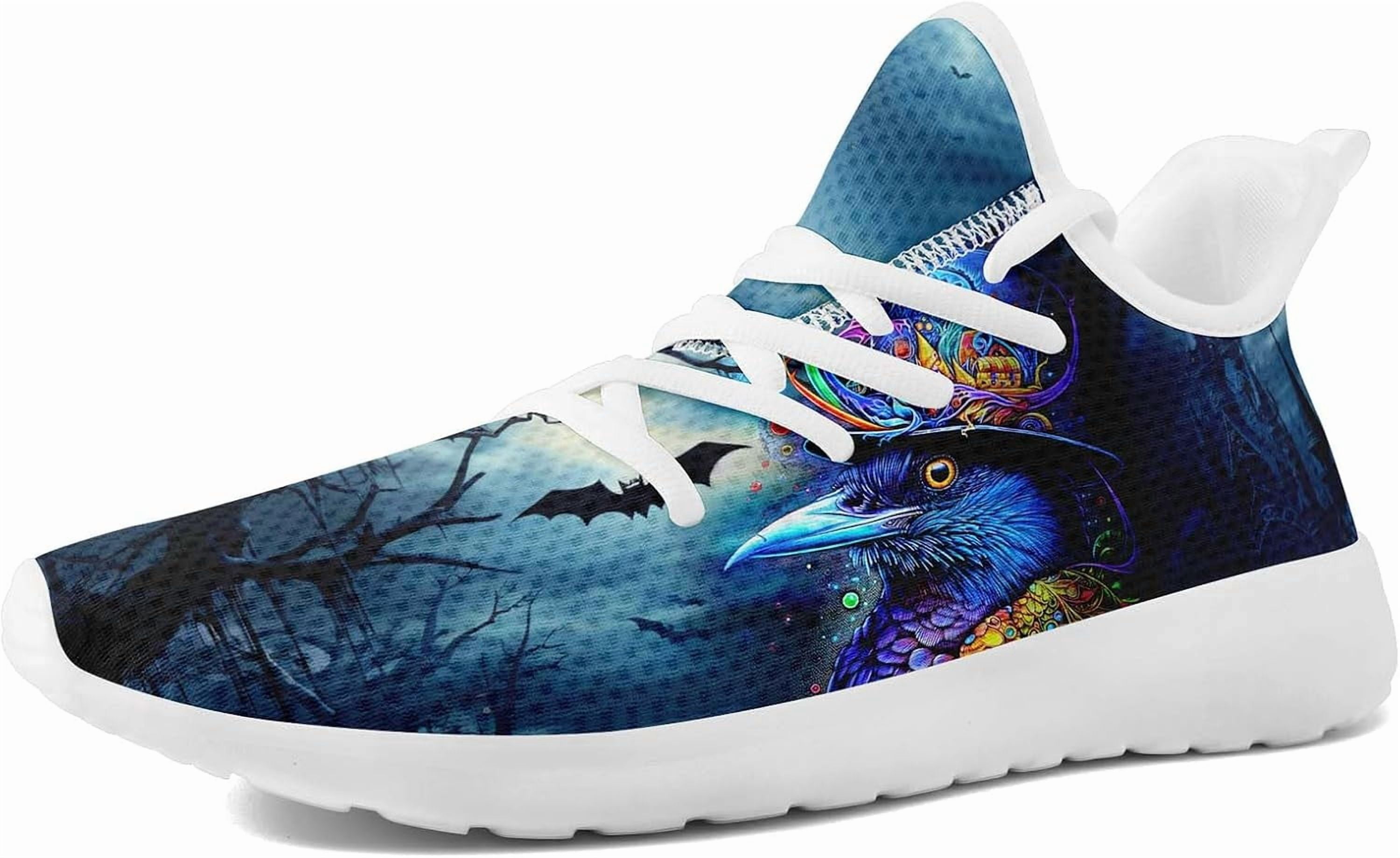 Coolcustomize Men's Dragon Sneakers – Lightweight Running Shoes Punk ...