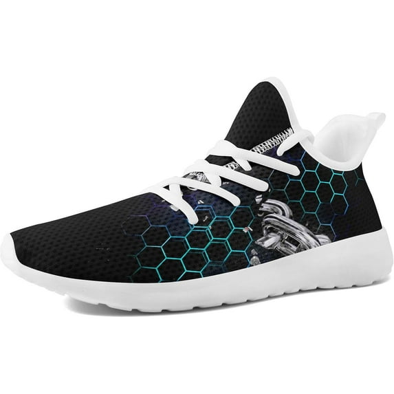 Coolcustomize Men's Dragon Sneakers – Lightweight Running Shoes Punk ...