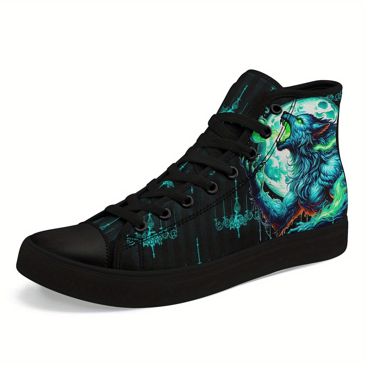 Coolcustomize Men's Halloween Werewolf Graphic High-top Sneakers - Plus ...