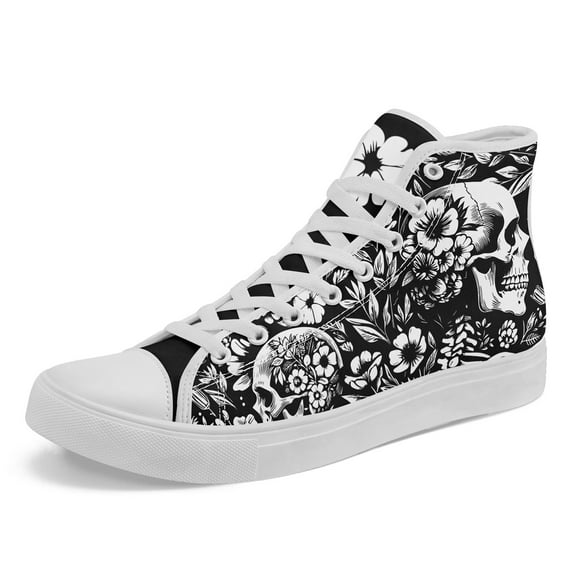 Coolcustomize Men's High-Top Stylish Casual Shoes | Dark Street Vibe ...