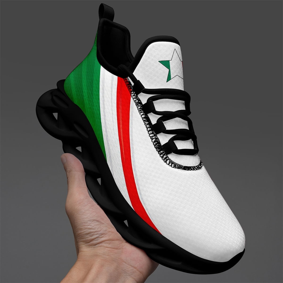 Coolcustomize Men's Italy Flag Chunky Sneakers - Italian National ...
