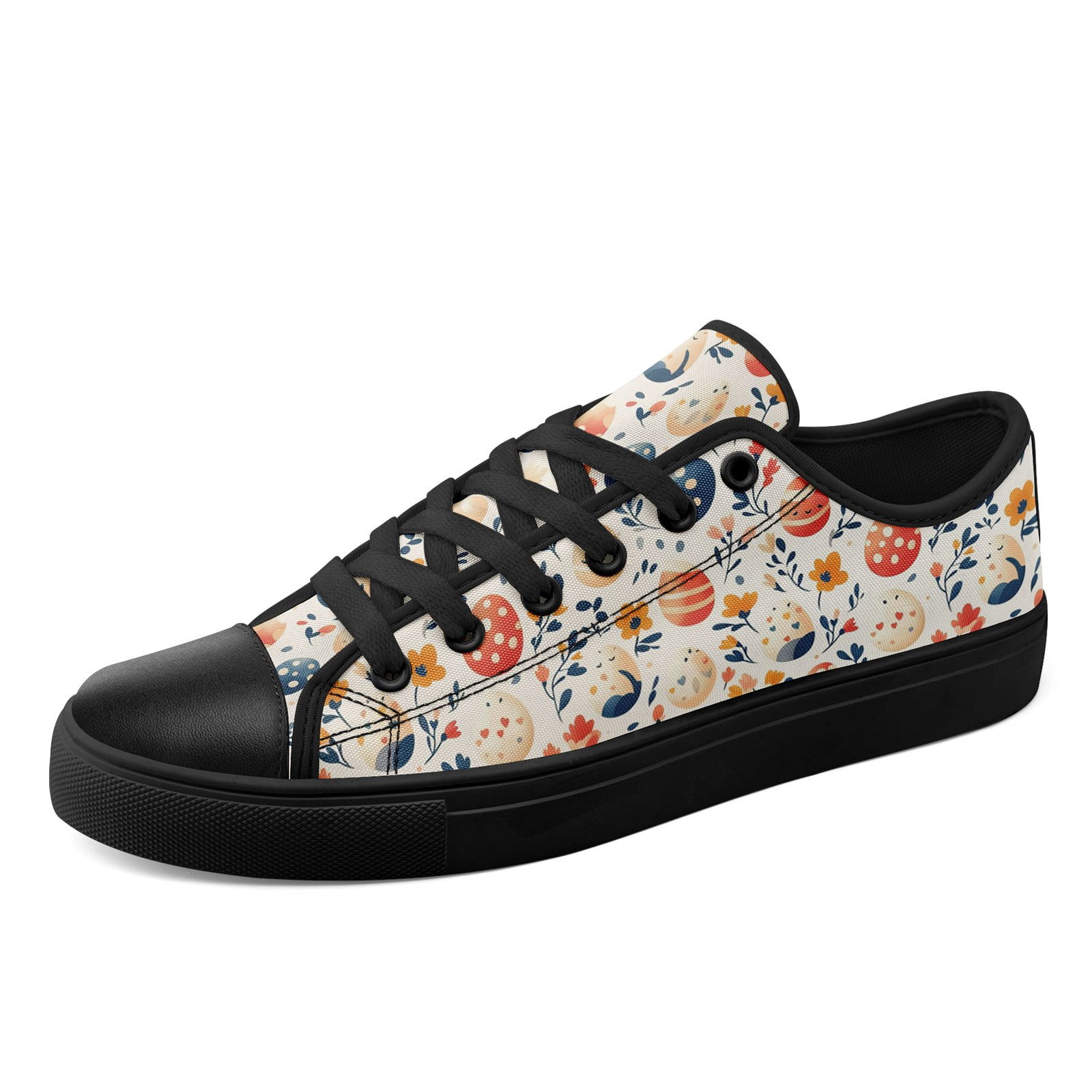 Coolcustomize Men's Plus Size Beige Casual Sneakers, Fresh Easter Egg ...