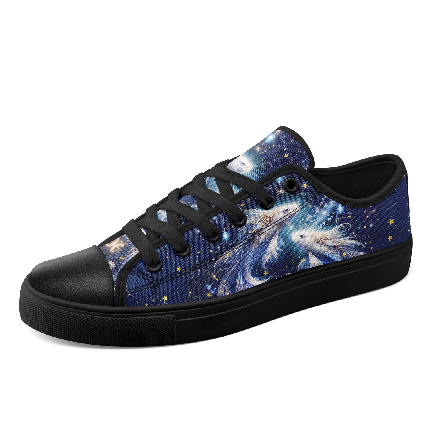 Coolcustomize Men's Plus Size Casual Sneakers with Airy Romantic Pisces ...