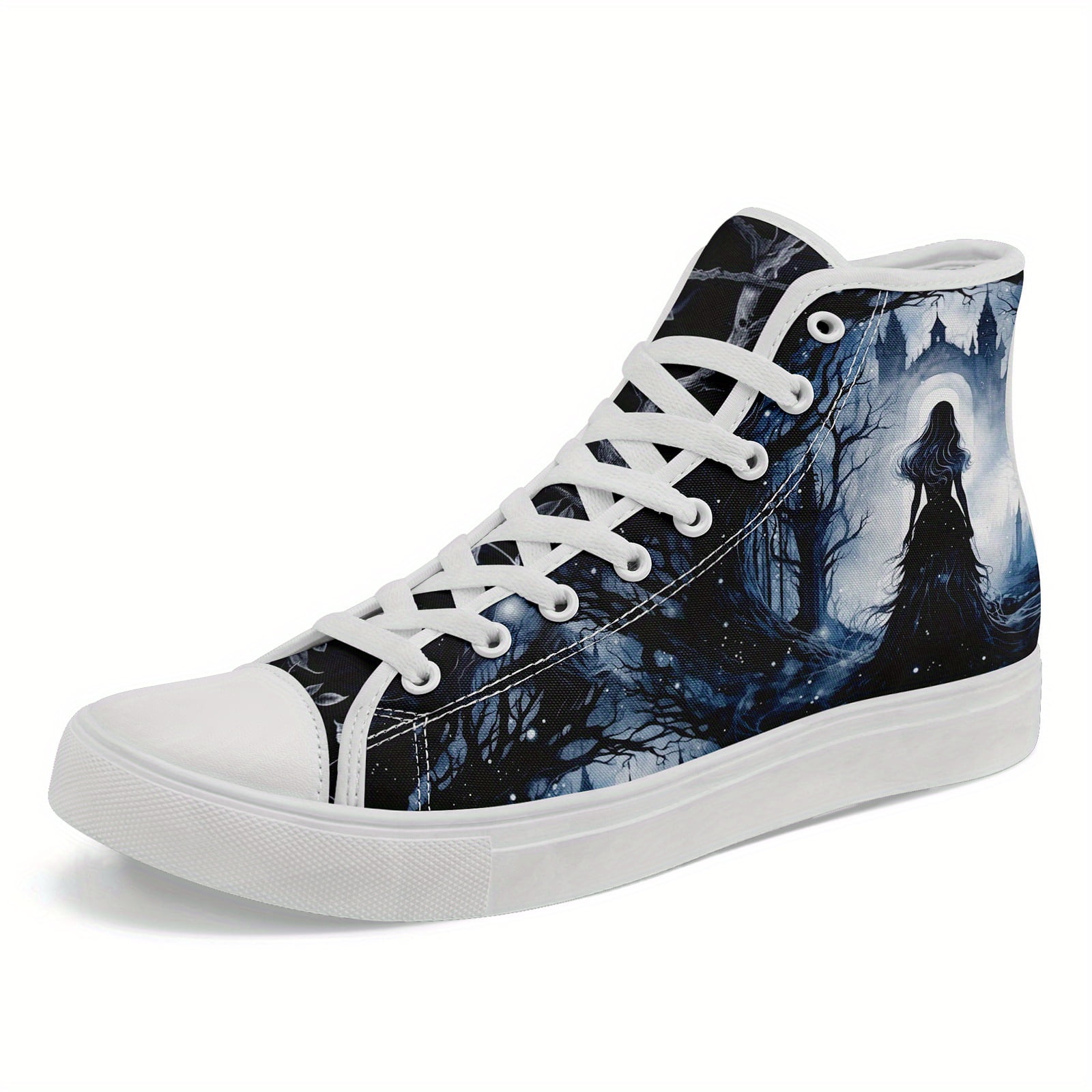 Coolcustomize Men's Plus Size Gothic High-Top Sneakers - Dark Fantasy ...