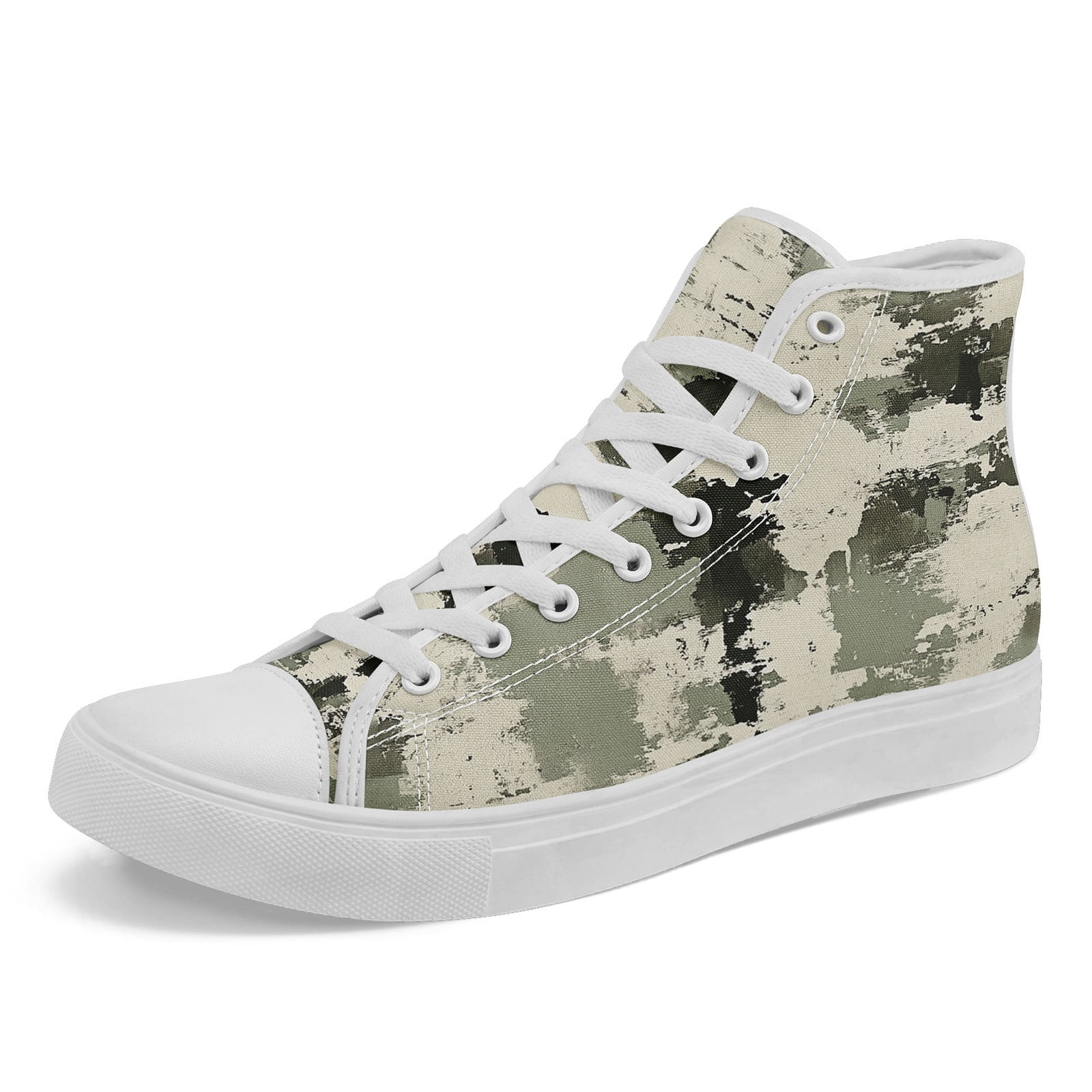 Coolcustomize Men's Plus Size High-Top Camo Street Style Casual ...