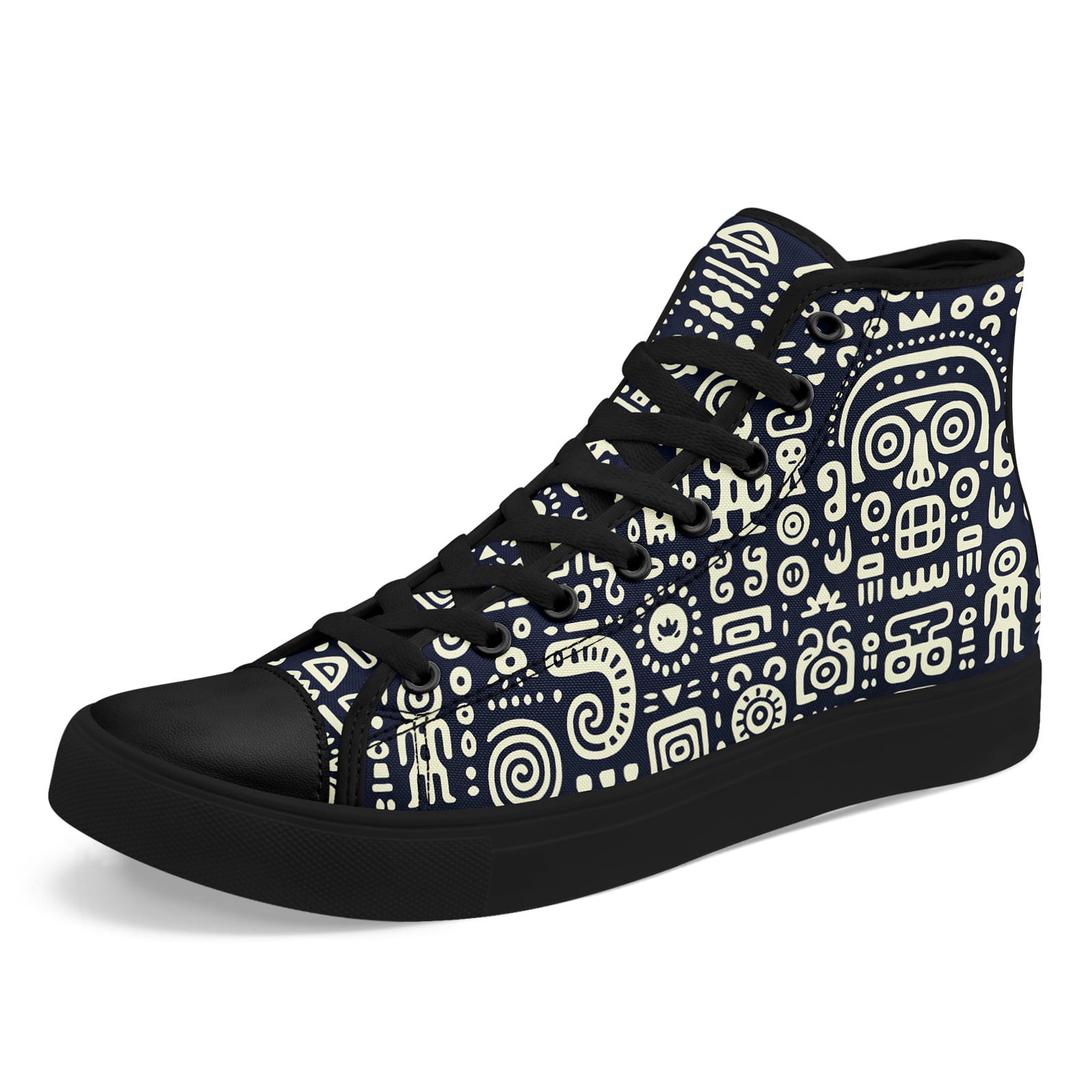 Coolcustomize Men's Plus Size High Top Tribal Art Casual Shoes | Women ...