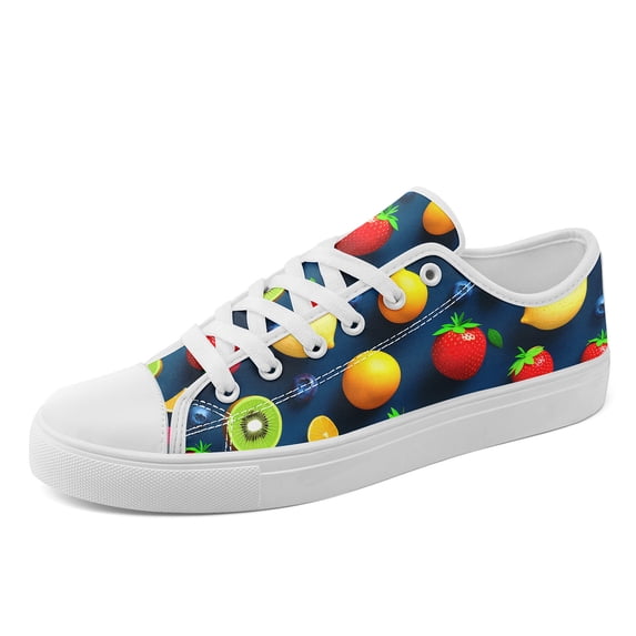 Coolcustomize Men's Plus Size Navy Blue Retro Fruit Pattern Design ...