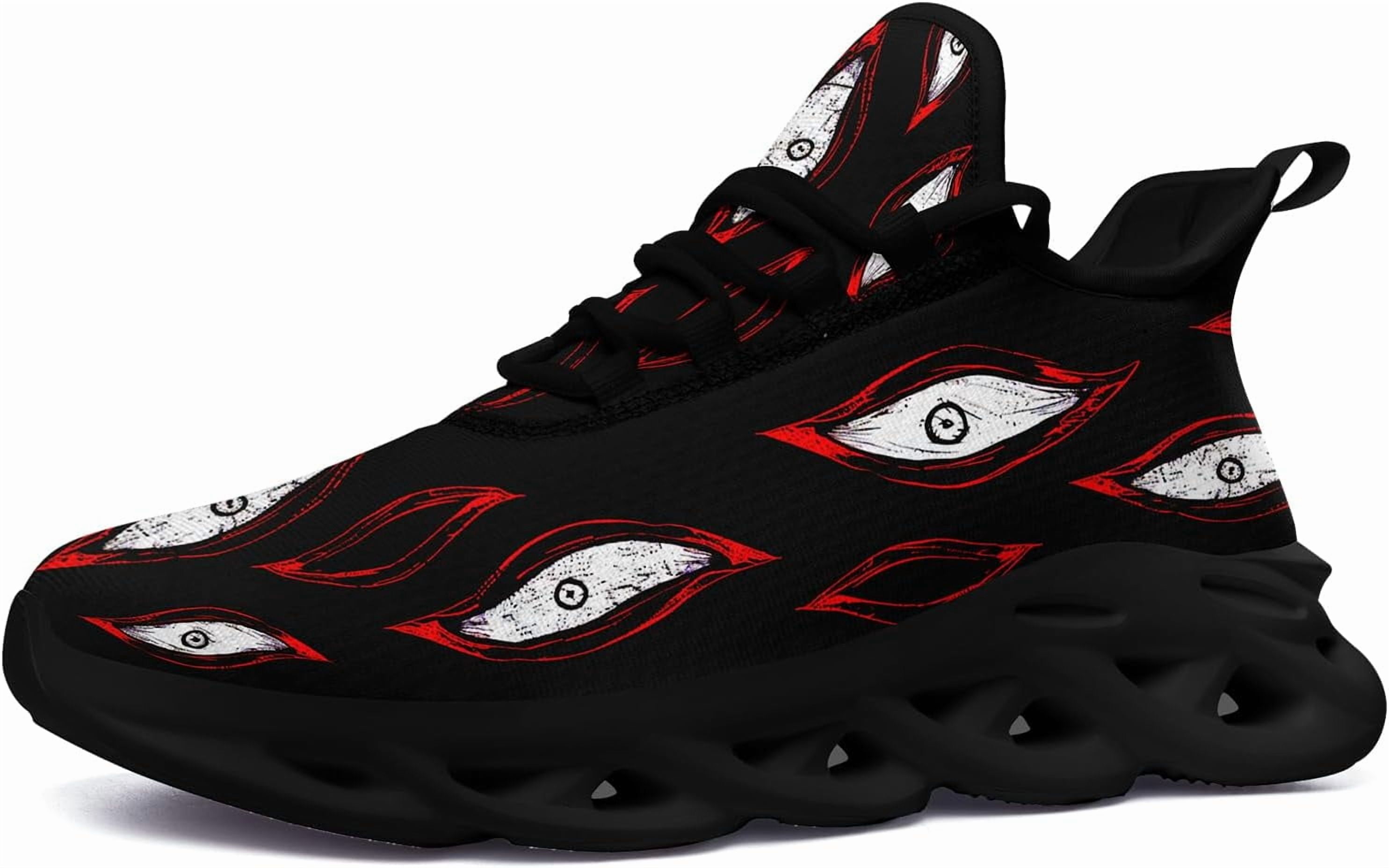 Coolcustomize Men's Skull Gothic Running Shoes Lightweight Breathable ...