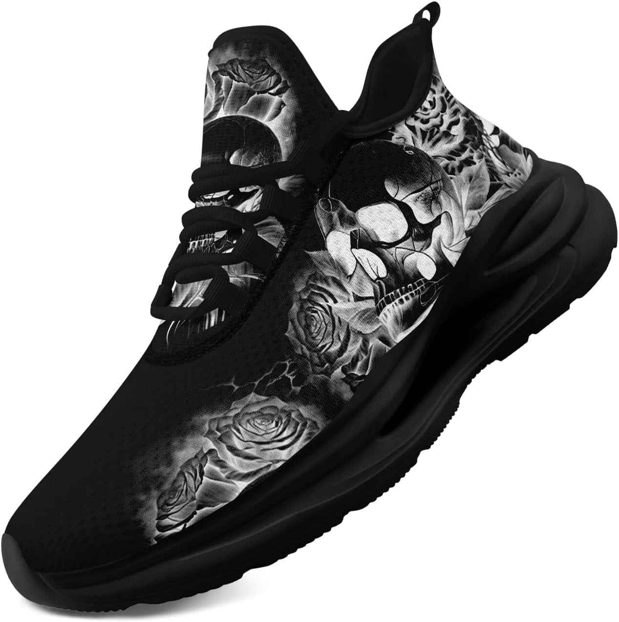 Coolcustomize Men's Skull Running Shoes Lightweight Breathable Cushion ...