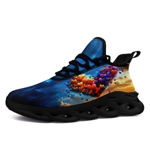 Coolcustomize Men's Valentine-Themed Balloon Sunset Breathable Running ...