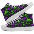 Coolcustomize Skull High Top Canvas Sneakers for Men Women, Gothic ...
