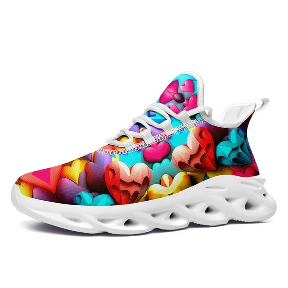 Coolcustomize Stylish Women's Casual Shoes | Colorful, Vivid Heart ...