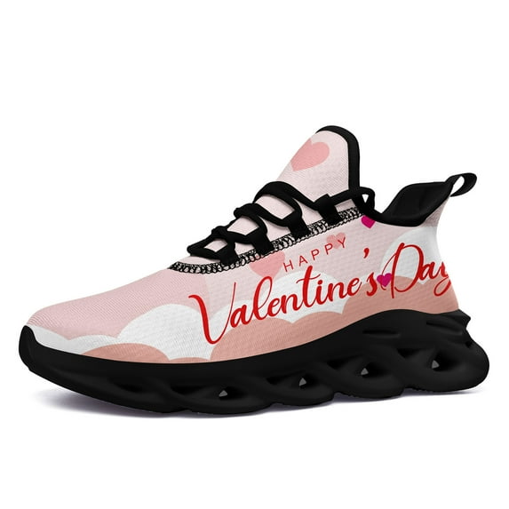 Coolcustomize Stylish Women's Sneakers | Pink, "Happy Valentine's Day ...