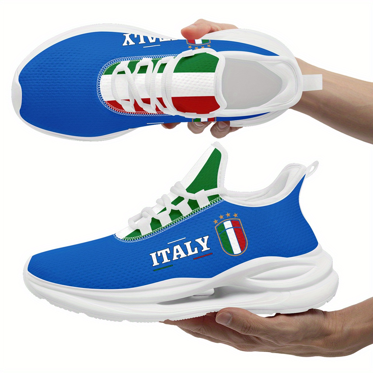 Coolcustomize Women's Italy Flag Sneakers - Italian Heritage Design ...