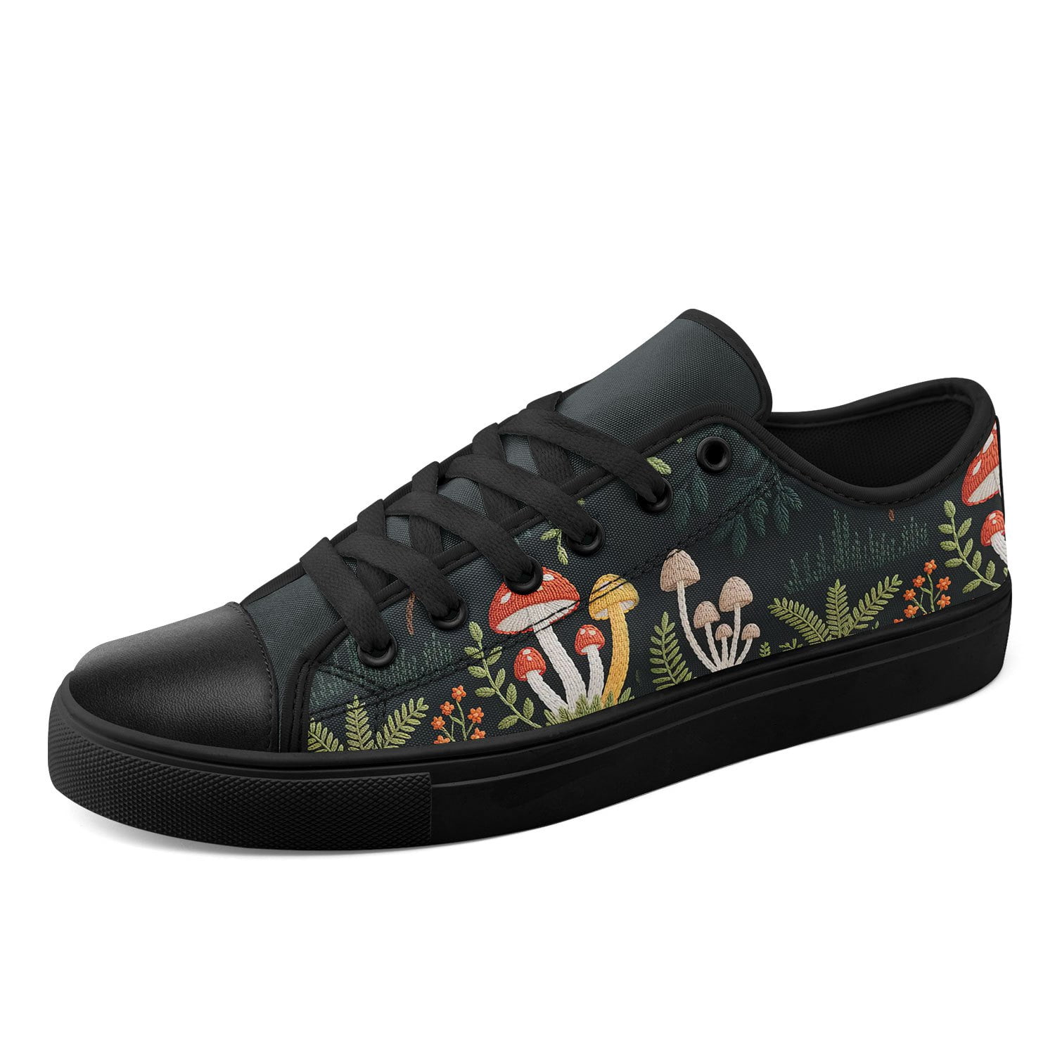 Coolcustomize Women's Plus Size Dark Forest Colorful Mushroom Casual ...