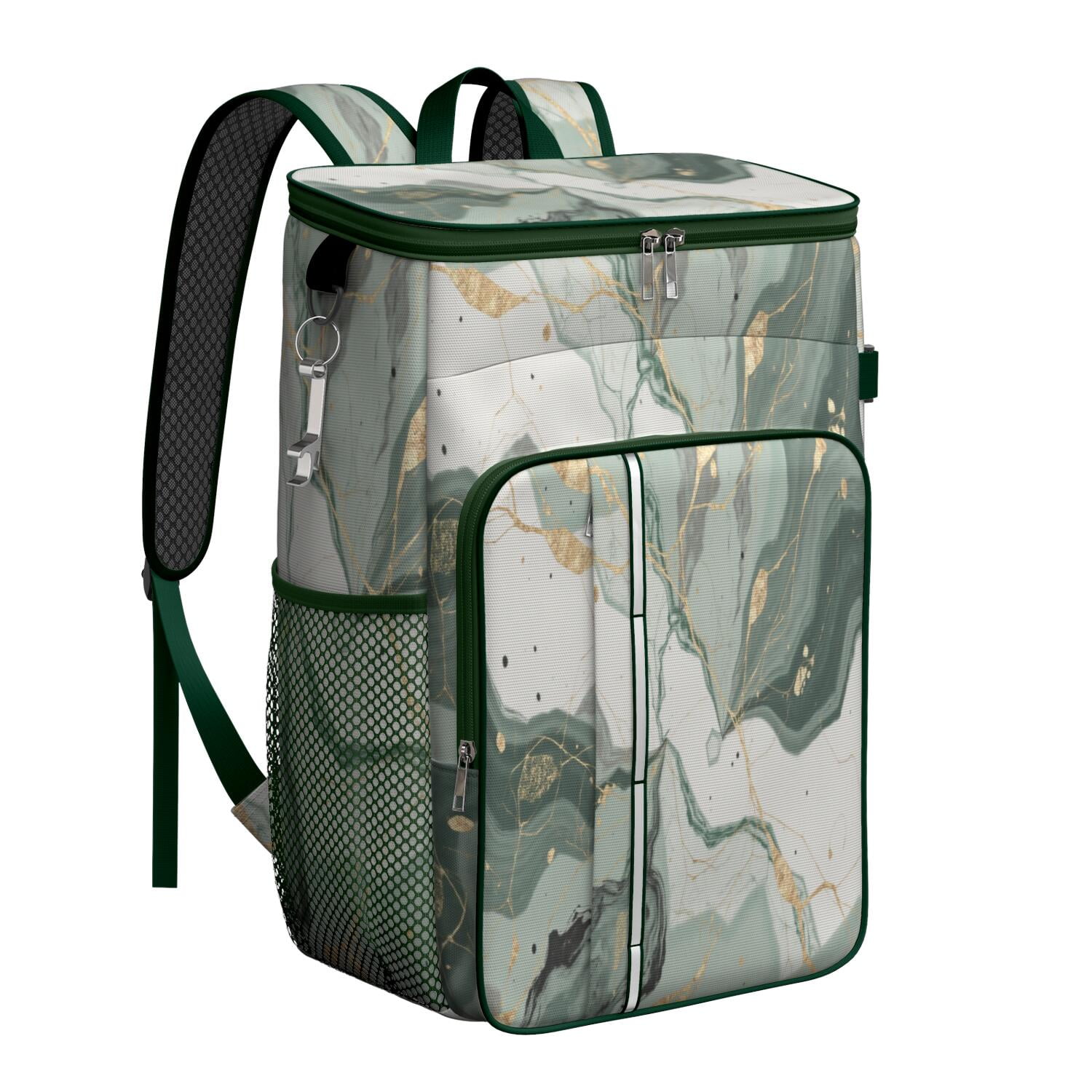 Cooler Backpack Cans Marble Modern Geometric Flowers Abstract Drink ...