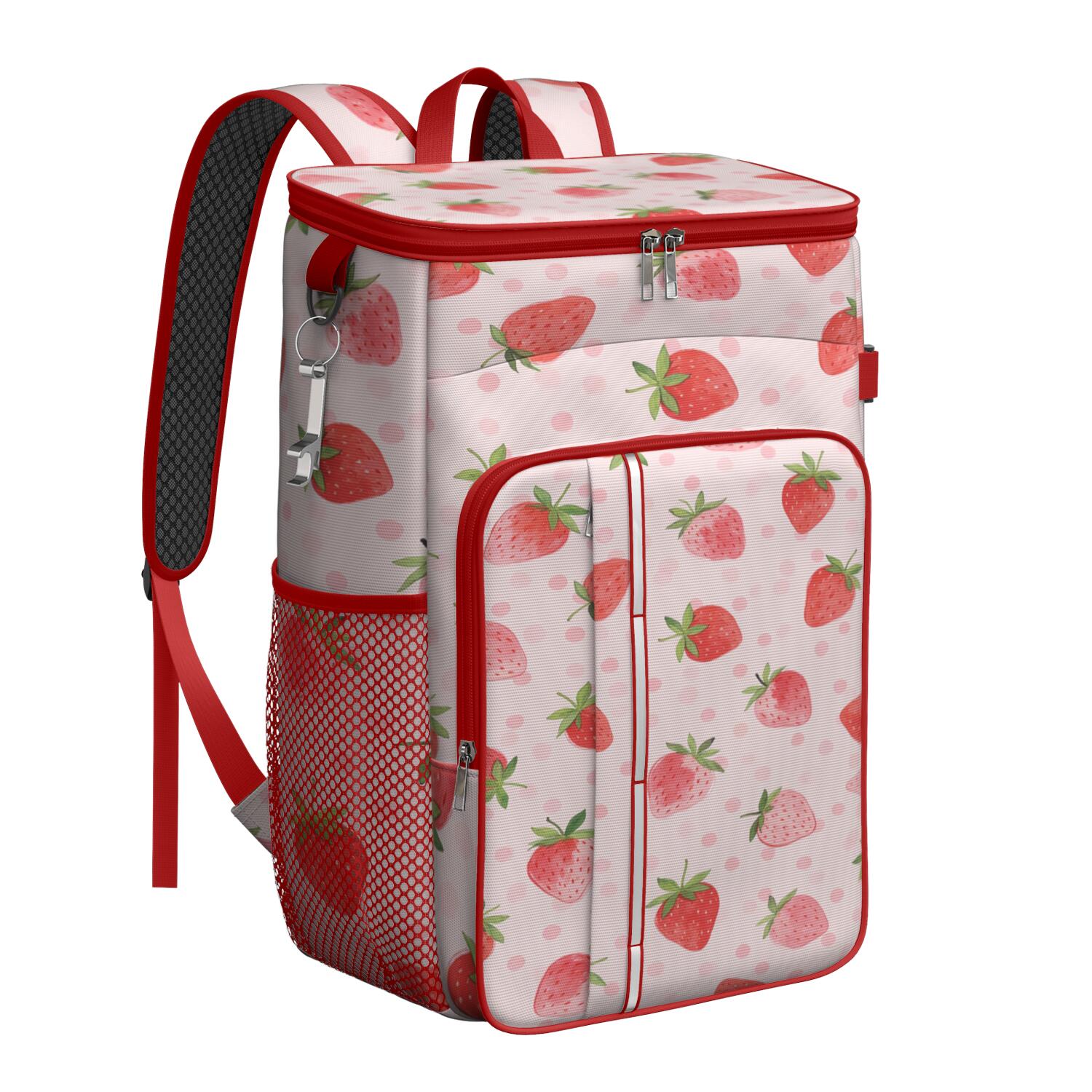 Cooler Backpack Cans Strawberry Fruit Drink Beverage Beer Bag Cooler ...