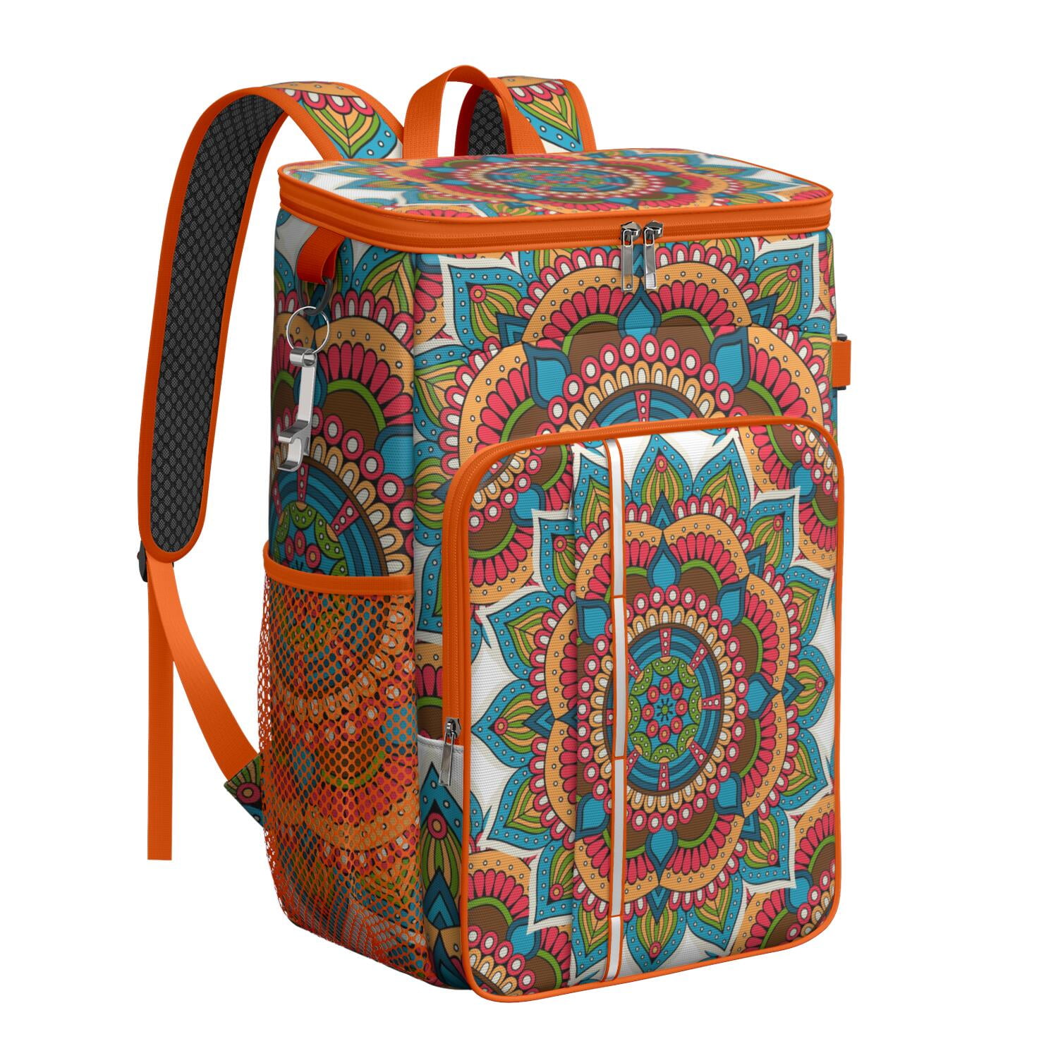 Cooler Backpack Mandala Ethnic Zen Pattern, Leak Proof Lunch Backpack ...