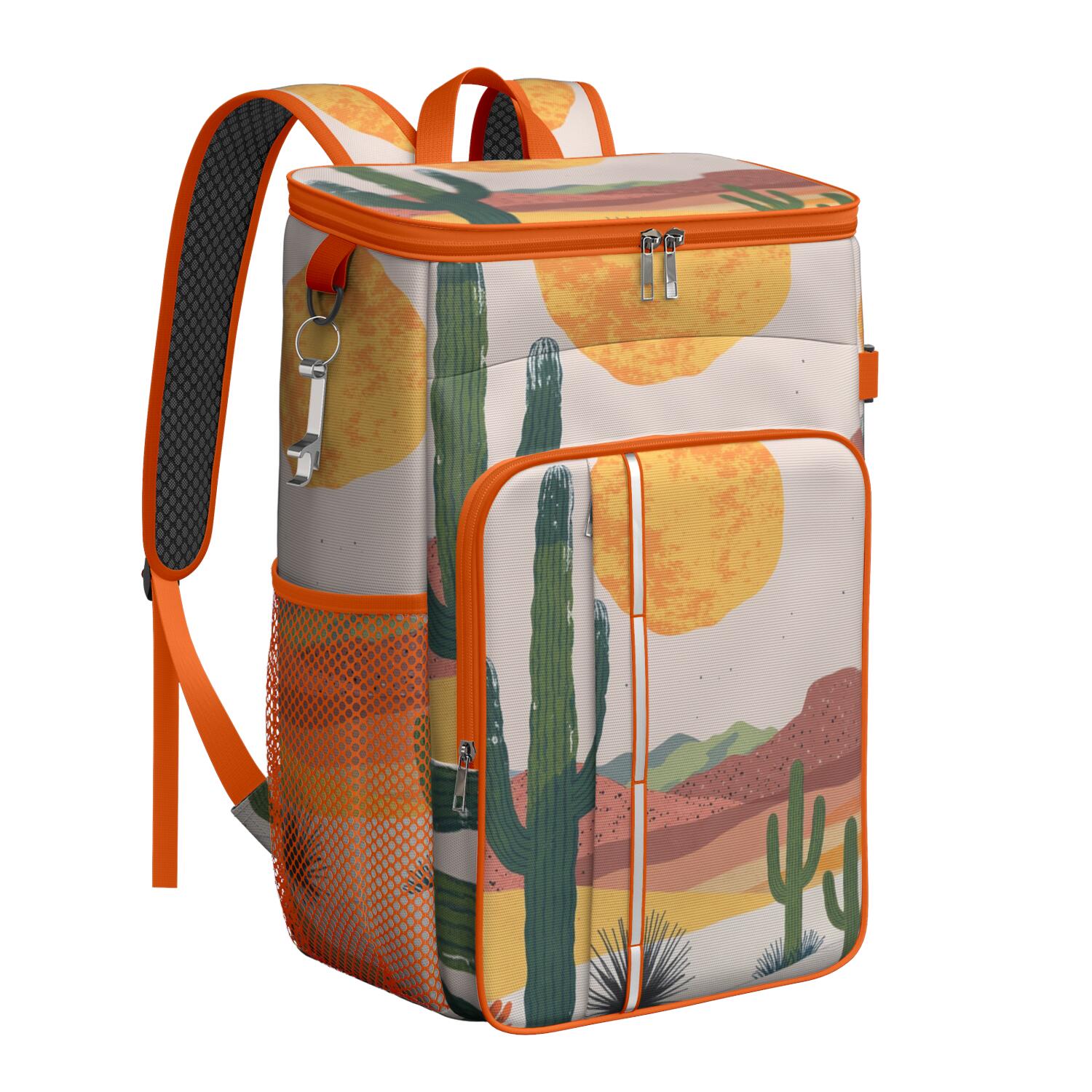 Cooler Backpack Portable Backpack Coolers for Men & Women,Cactus Desert ...
