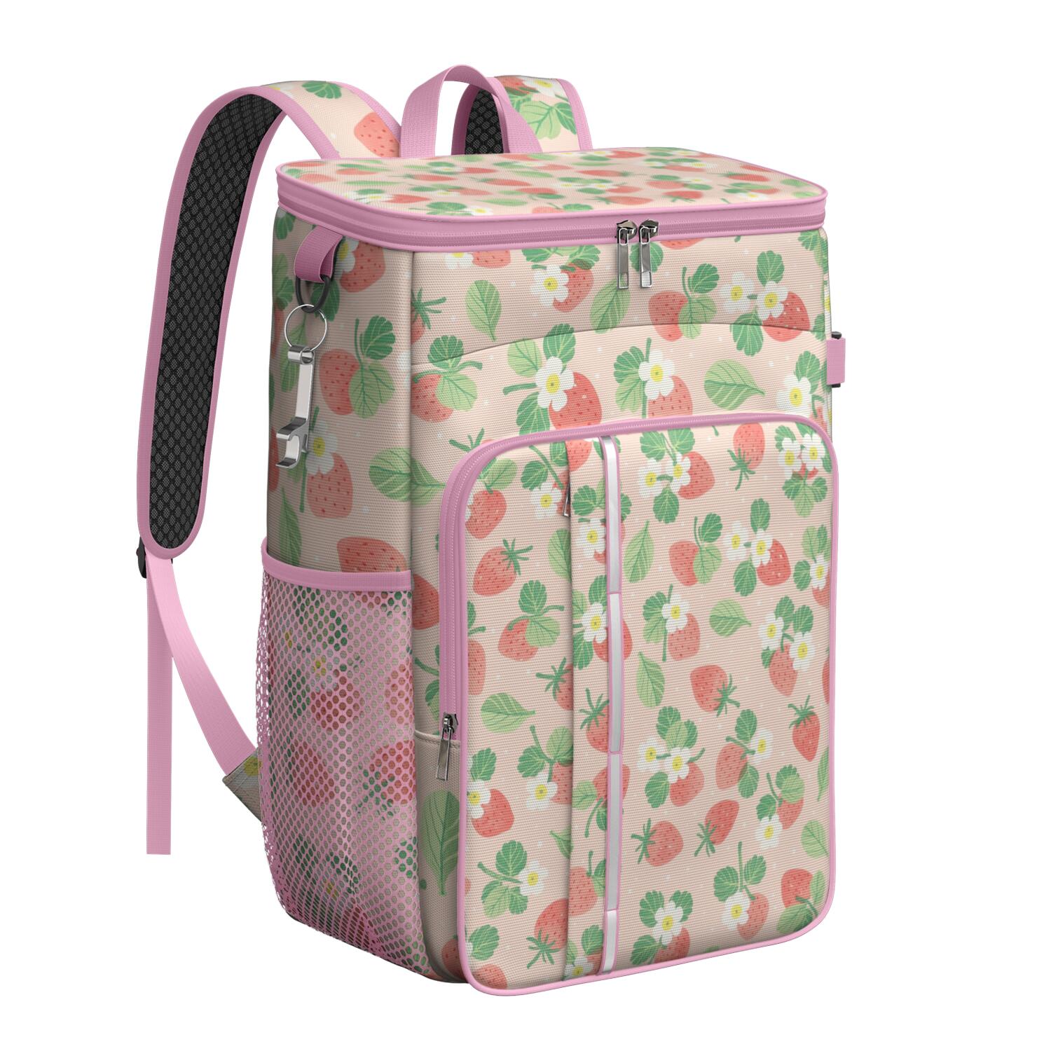 Cooler Backpack Portable Backpack Coolers for Men & Women,Strawberry ...