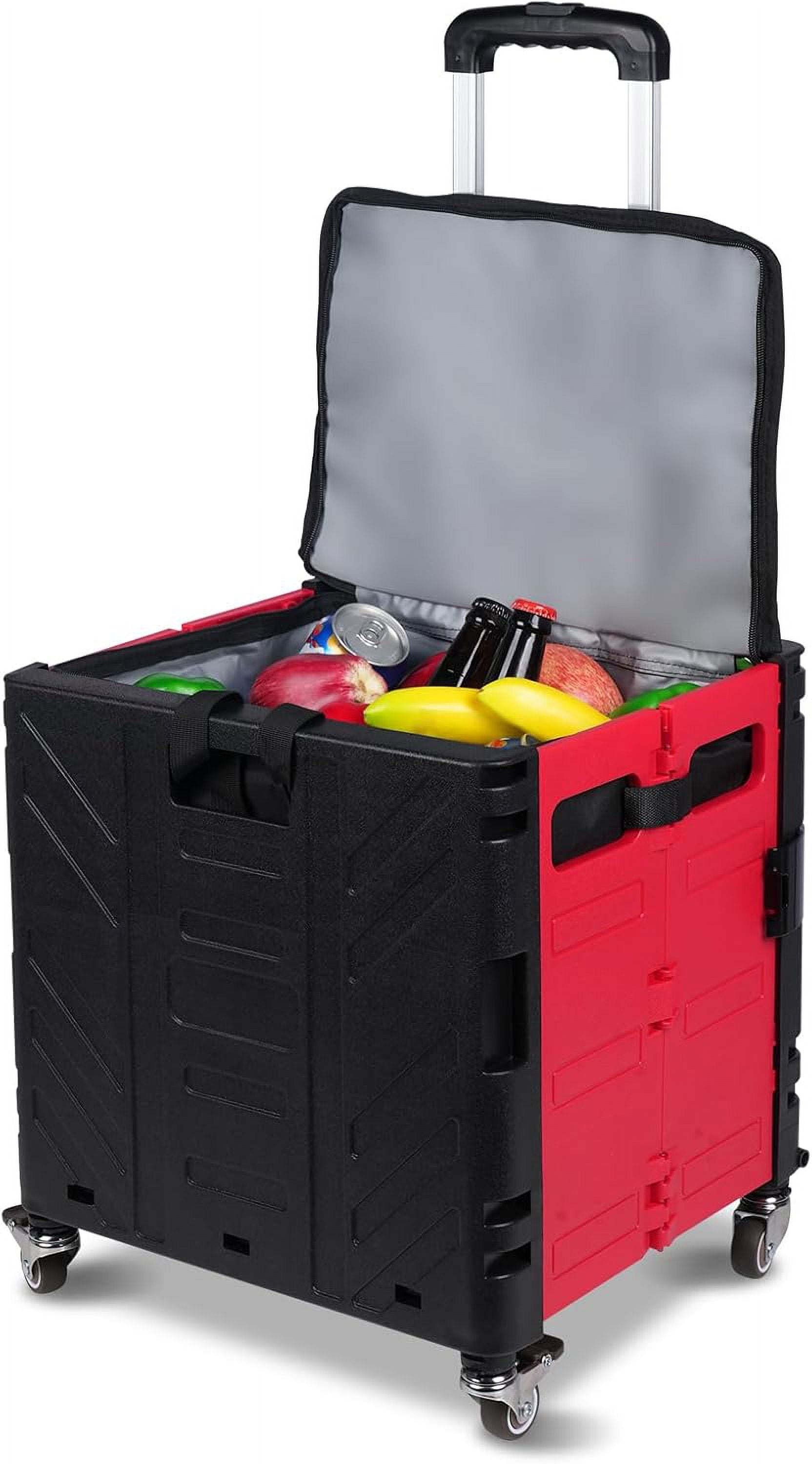 Cooler Bag Wheeled，Large Insulated Rolling Cooler Collapsible Leakproof ...