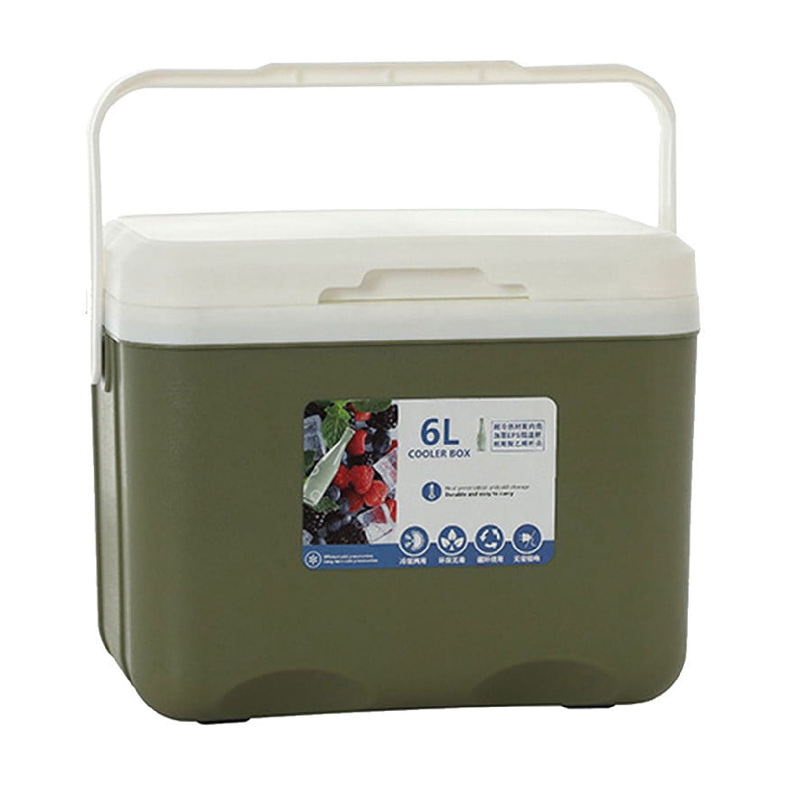 Cooler Box Insulated Box 6L Personal for Freeze/Hot Food Ice Box Ice ...