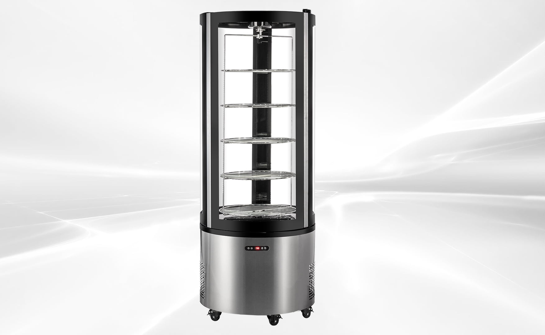 Cooler Depot 27" Refrigerated Showcase, 12.7 cu ft, Auto-Rotating ...
