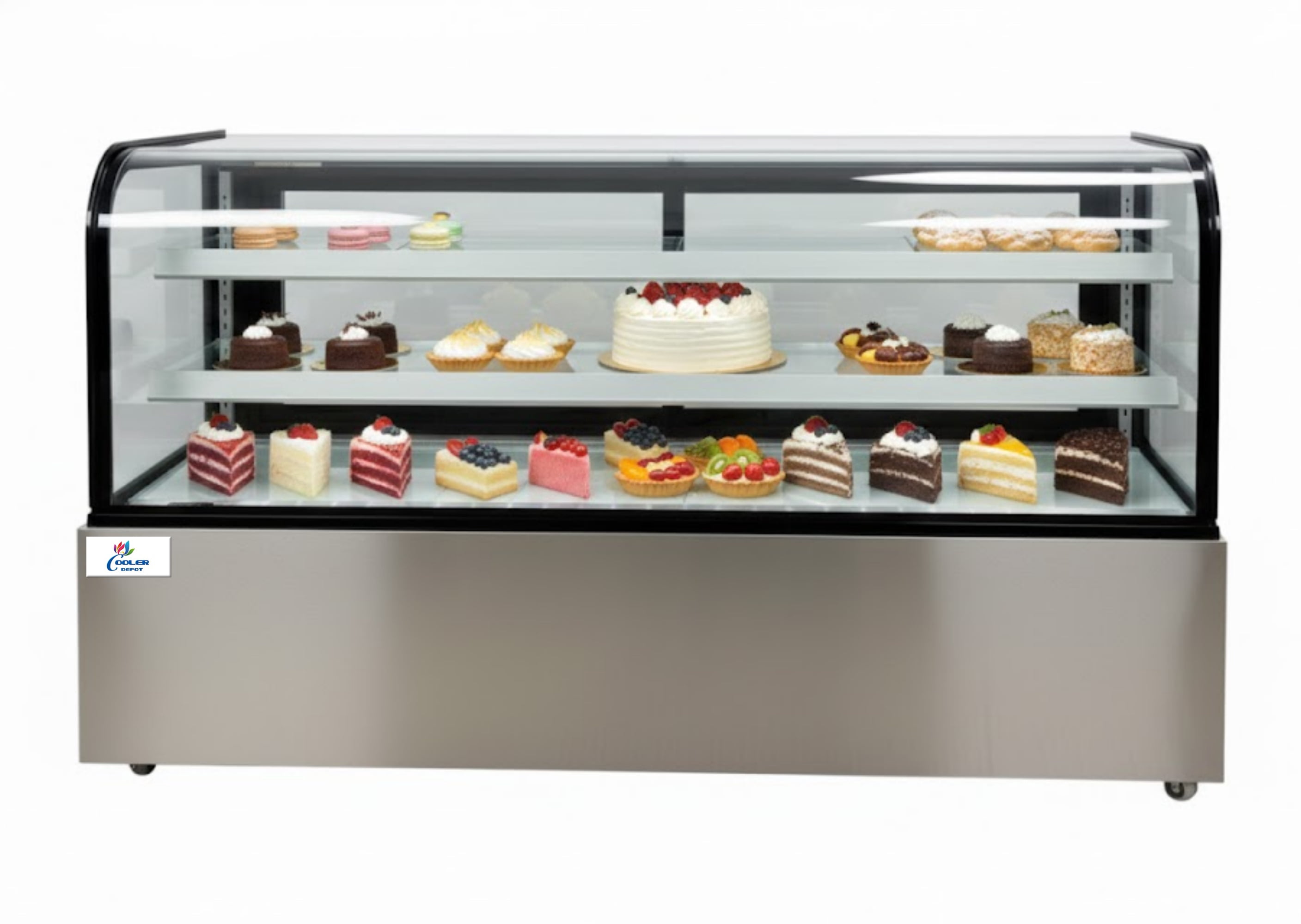 Cooler Depot 72-Inch Refrigerated Bakery Display Case, Commercial Glass ...