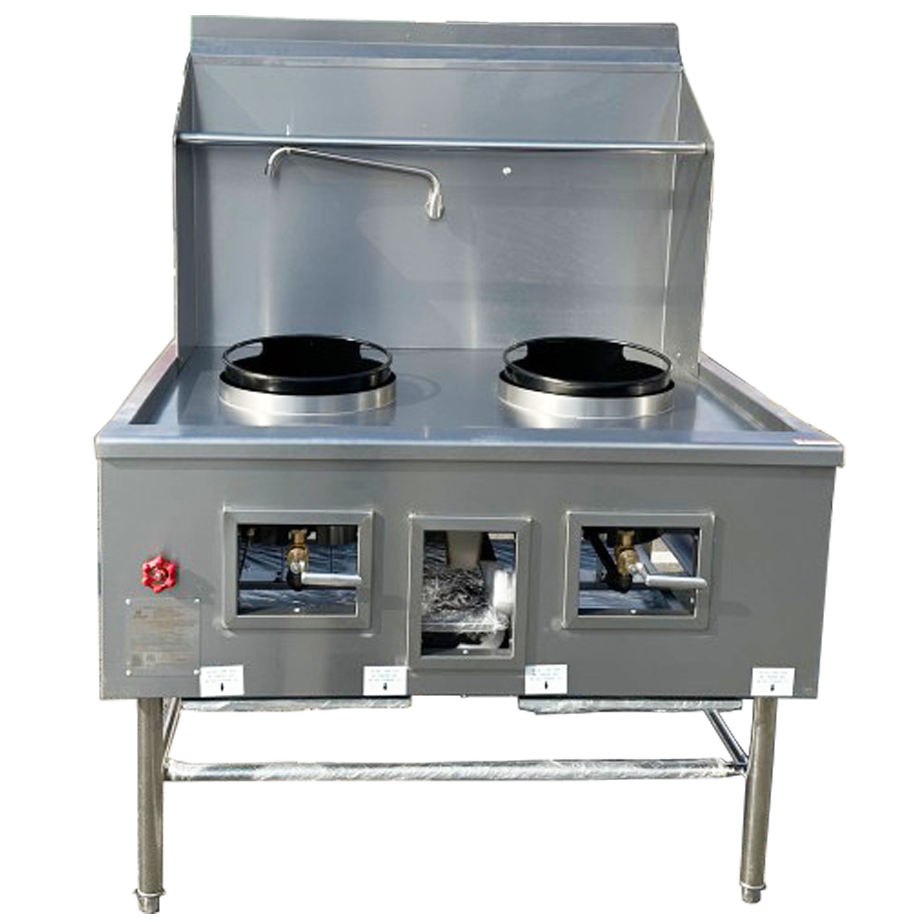 "Cooler Depot 44-47"" 2 Hole Chinese Wok Range Ring, Gas Stove Burner, NSF Certified" - Walmart.com