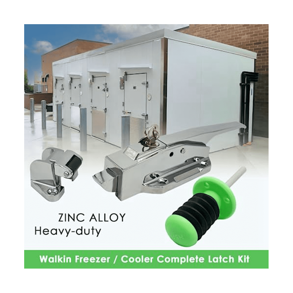 Cooler Door Latch Kit, Safety Freezer Door Latch Handle Set, with ...