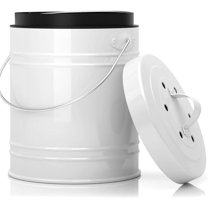 Bamboozle Kitchen Countertop Compost Bin with Lid, Graphite - Walmart.com