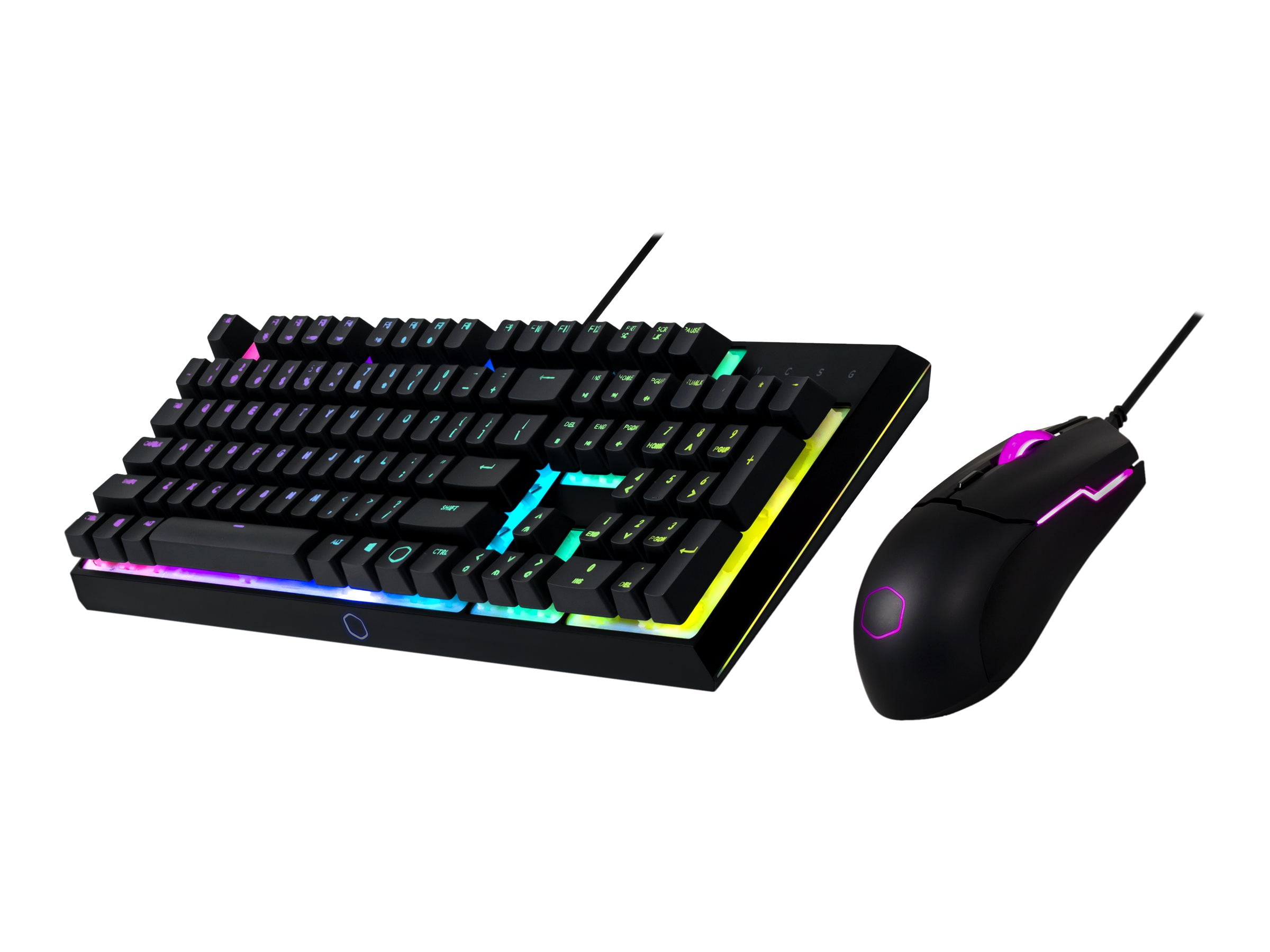 Cooler Master MS Series MS110 - Keyboard and mouse set - backlit - USB ...