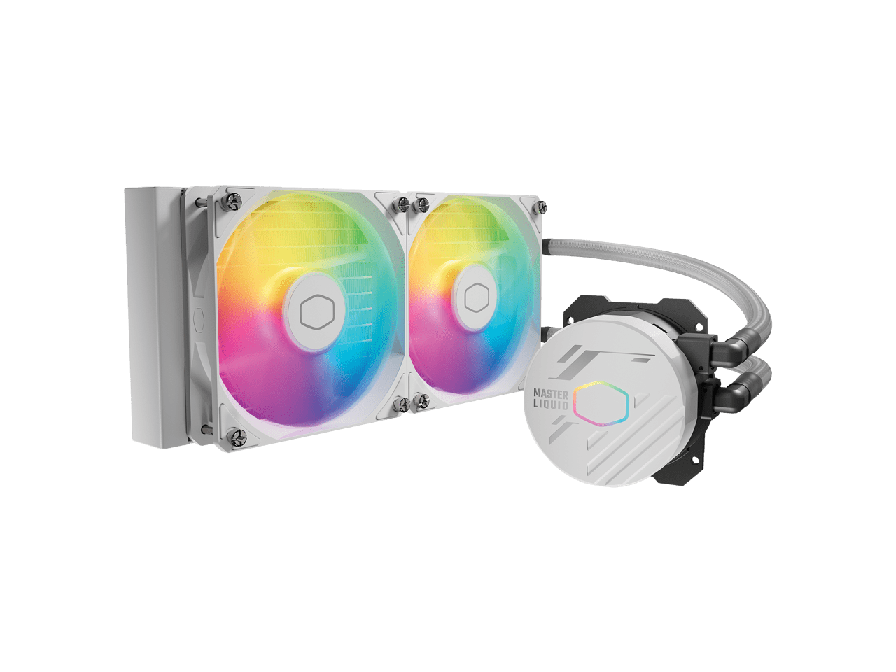 Cooler Master MasterLiquid 240L Core White 240mm Close-Loop AIO Liquid ...