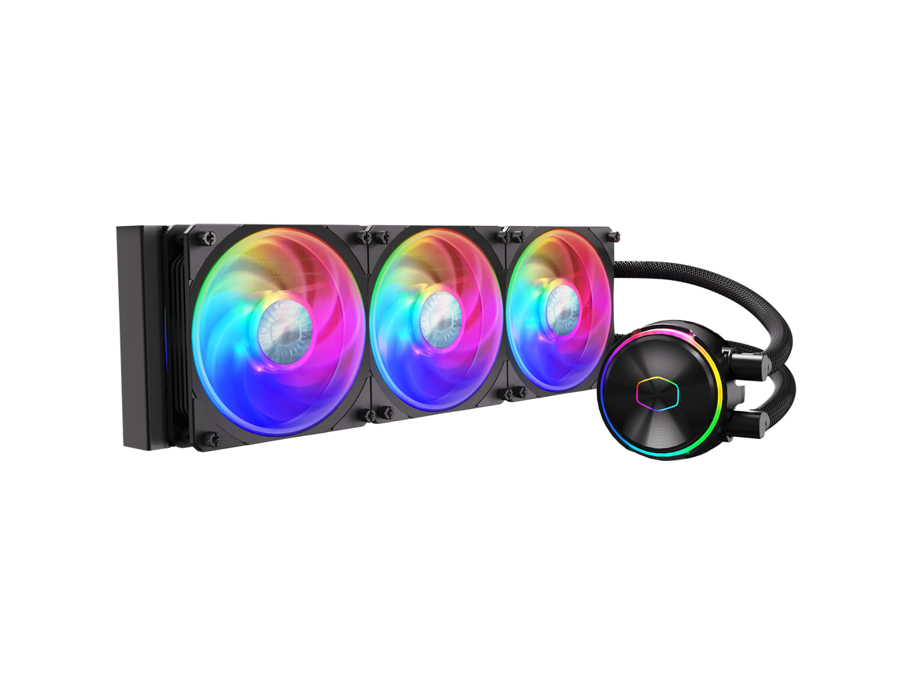Cooler Master PL360 FLUX AIO CPU Liquid Cooler, Dual Pump, ARGB 120mm ...