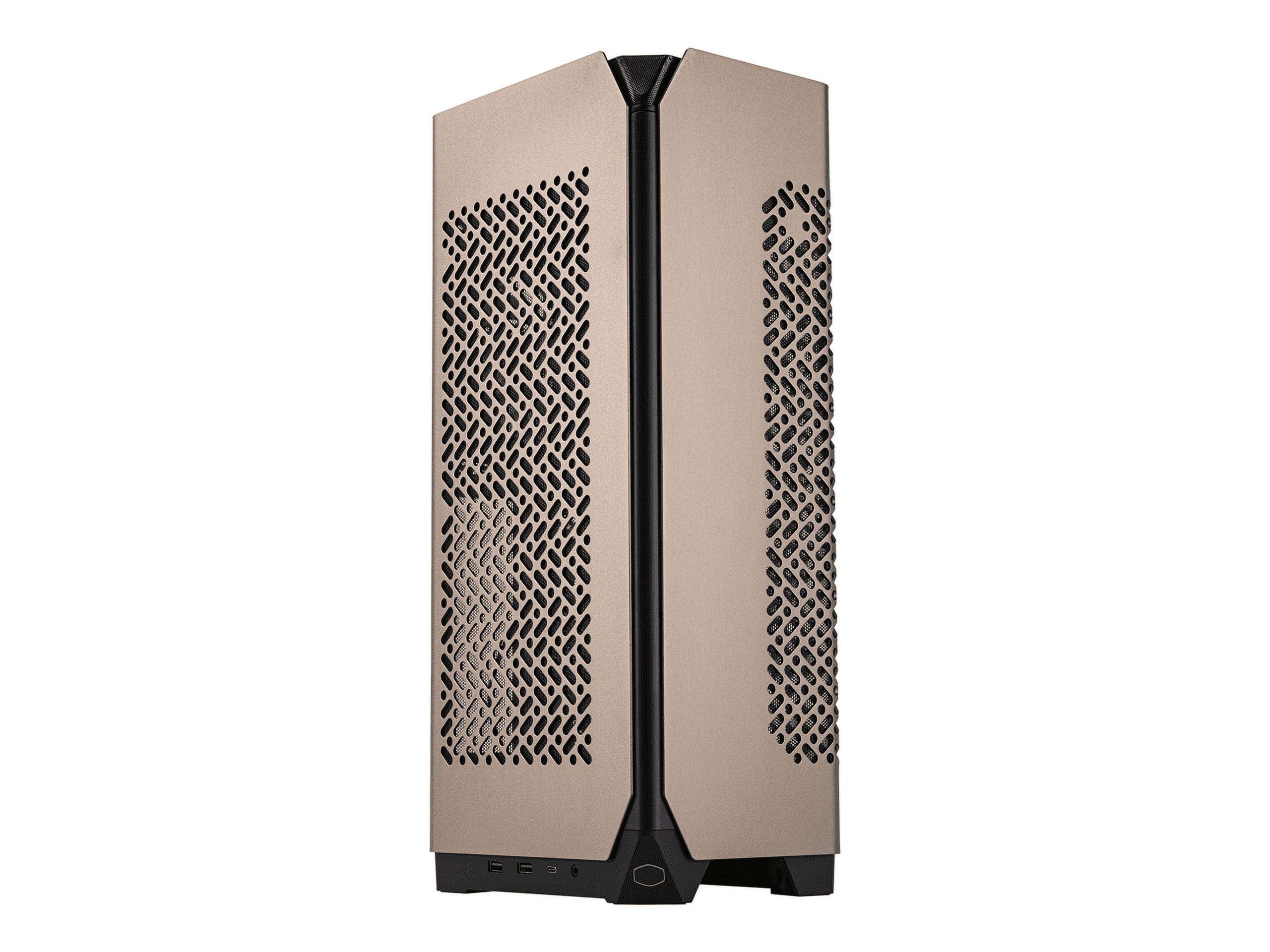 Cooler Master NCORE 100 MAX Bronze ITX SFF Tower Case, Custom 120mm AIO ...