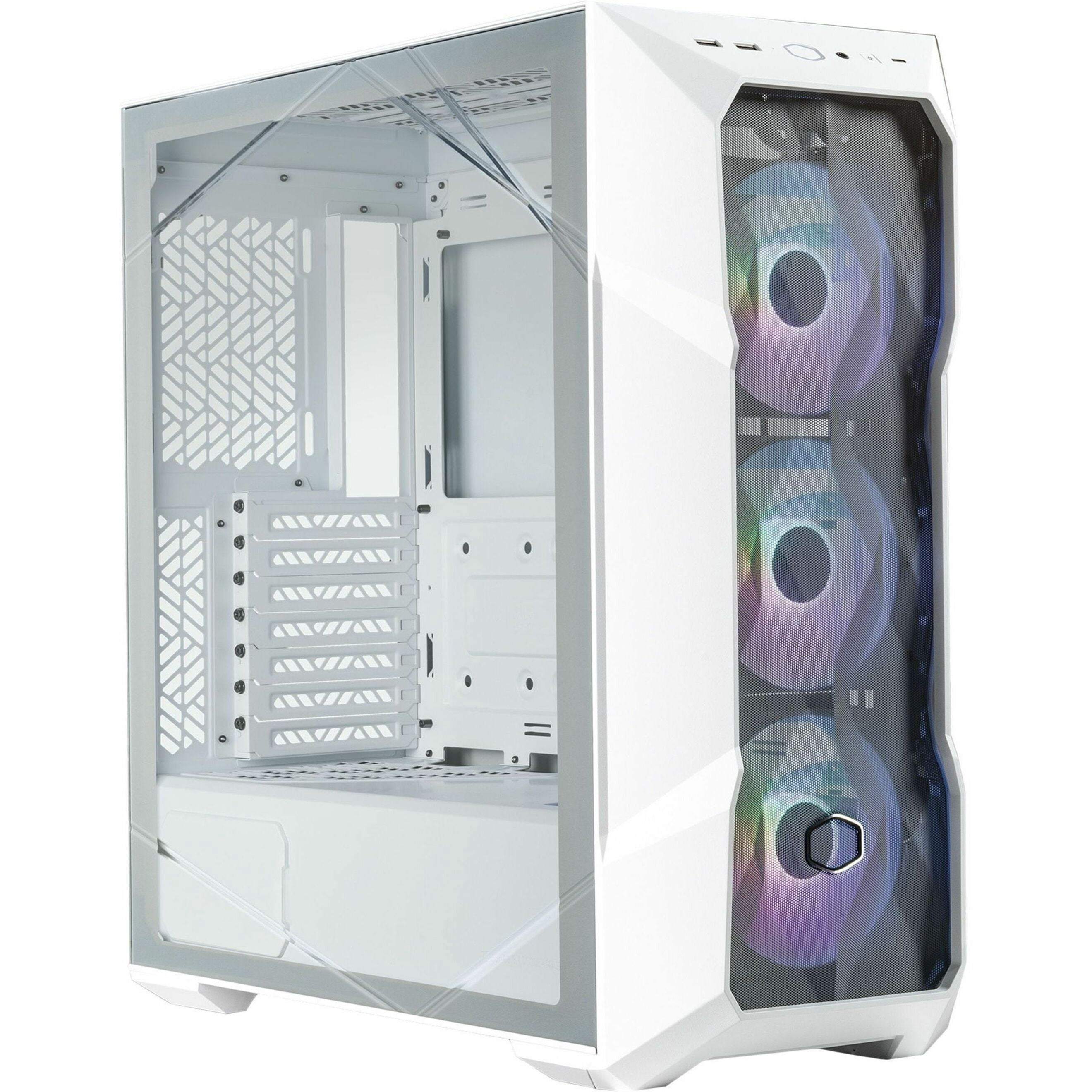 Cooler Master TD500 Mesh V2 White Gaming Airflow ATX Mid-Tower Case ...