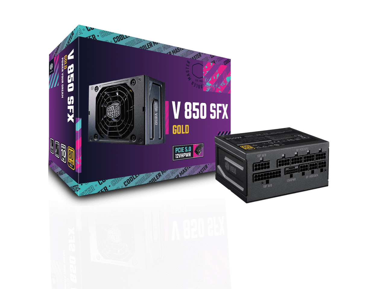 Cooler Master V850 SFX Gold ATX 3.0 Full Modular Small Form Factor ...