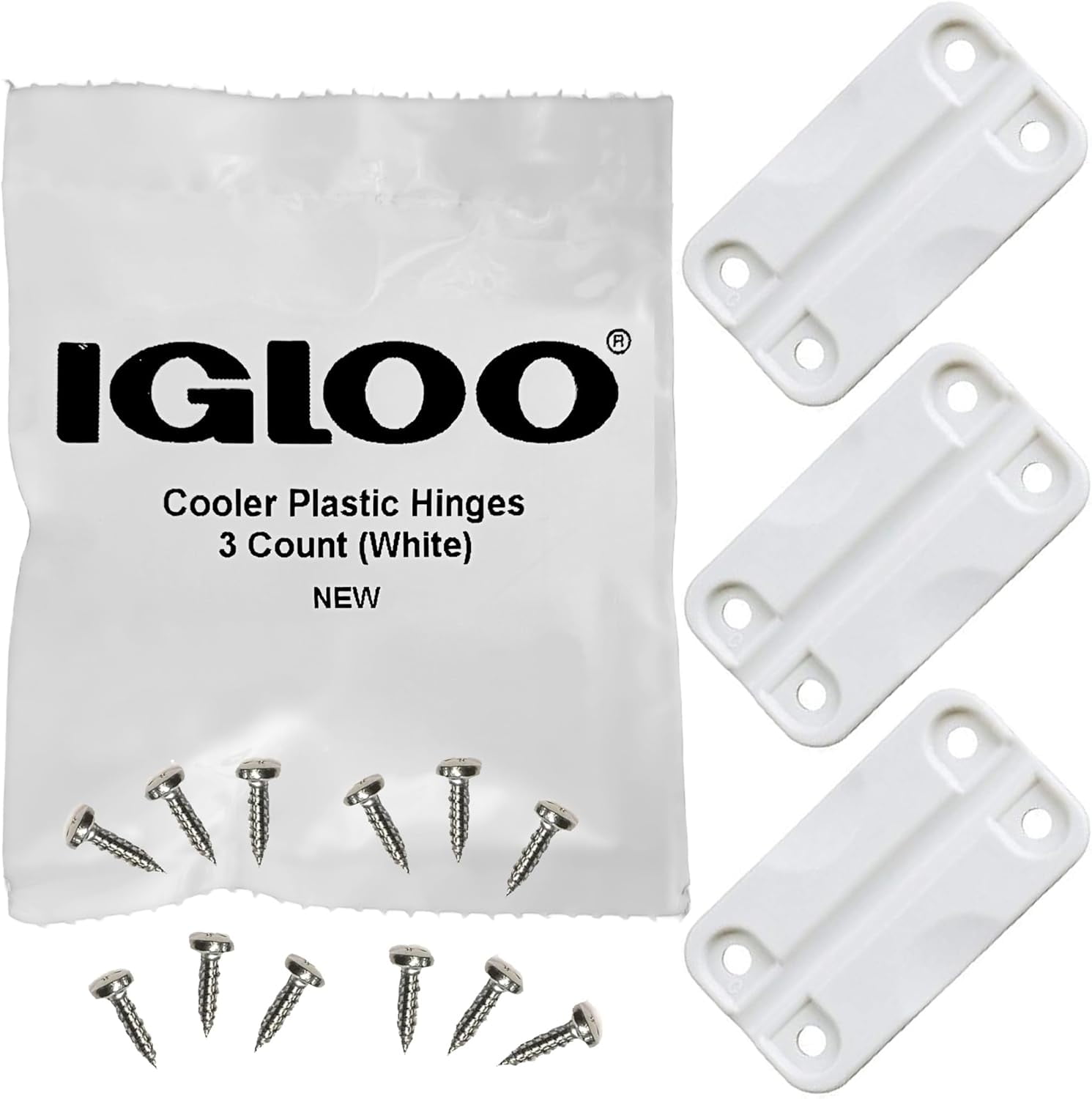 Cooler Plastic Hinges for Ice Chests (Set of 3) - Made in the USA ...