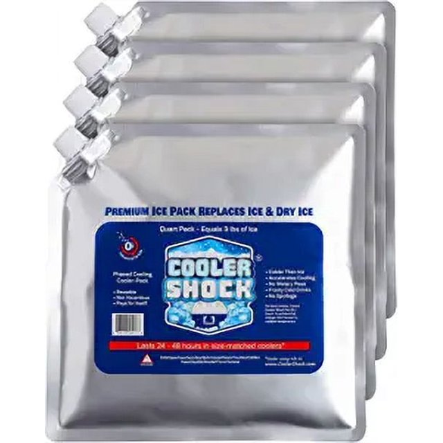 Cooler Shock Dry Cool Bag - Reusable, Freezable Ice Packs for Cold ...