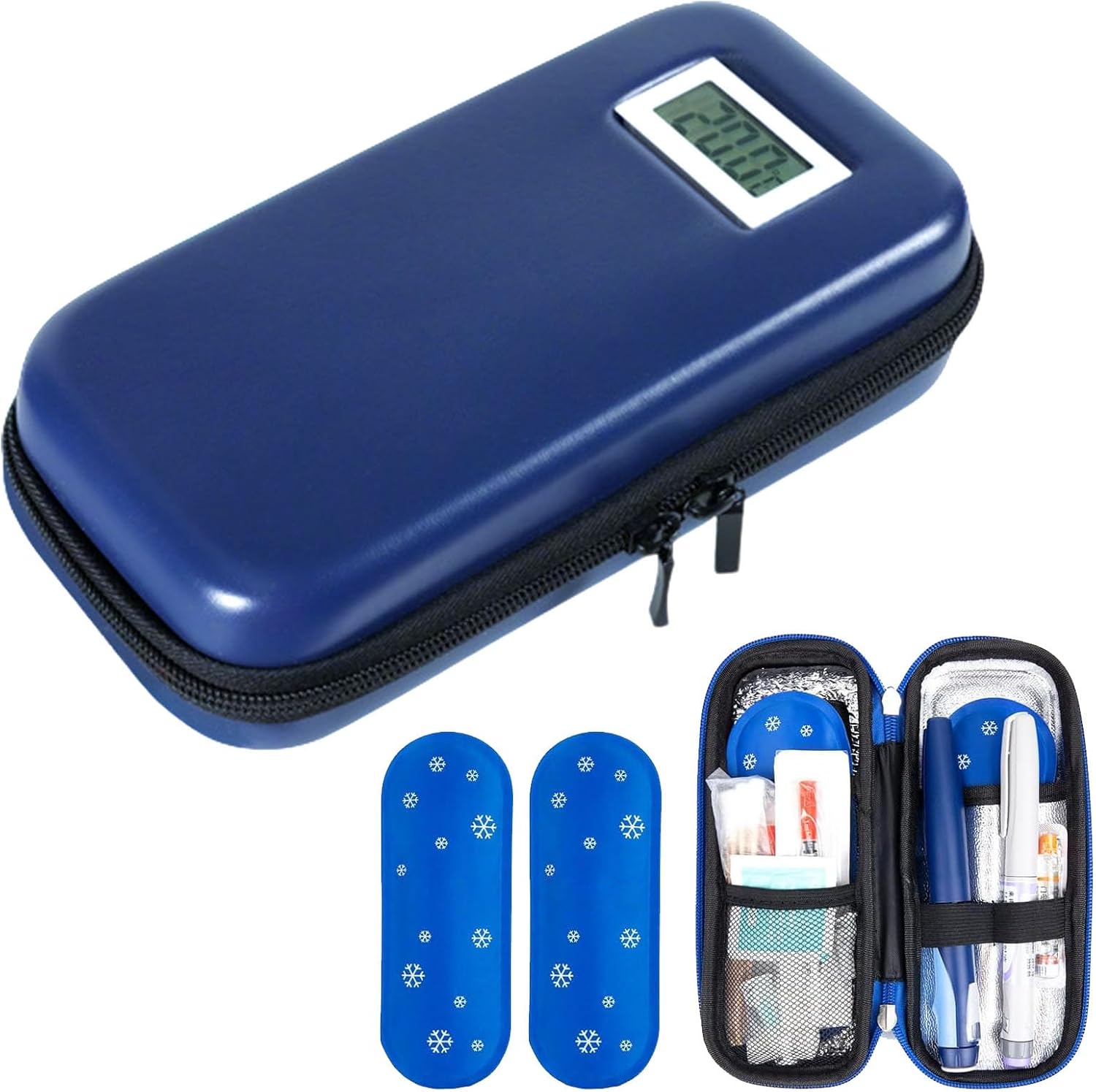 Cooler Travel Case with Temperature Display, 2025 Upgraded Insulin ...