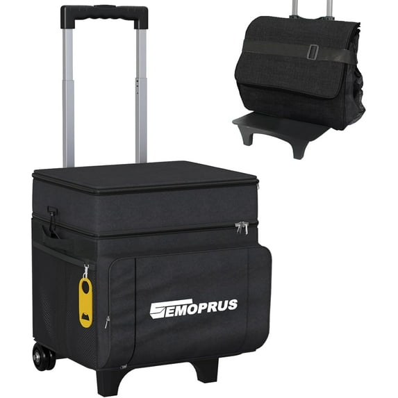 Cooler with Wheels and Handle, 50 Can Rolling Cooler, Portable ...