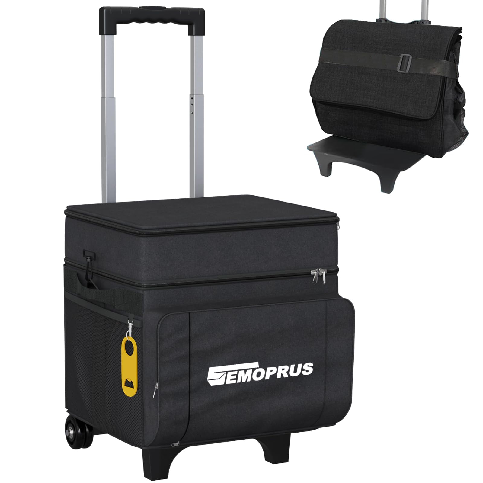 Cooler with Wheels and Handle, Portable Rolling Cooler, Ice Chest ...