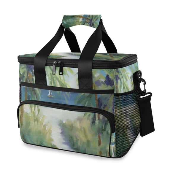 Cooler bag Palm Tree Beach 15L Insulated Lunch Bag Large Cooler ...