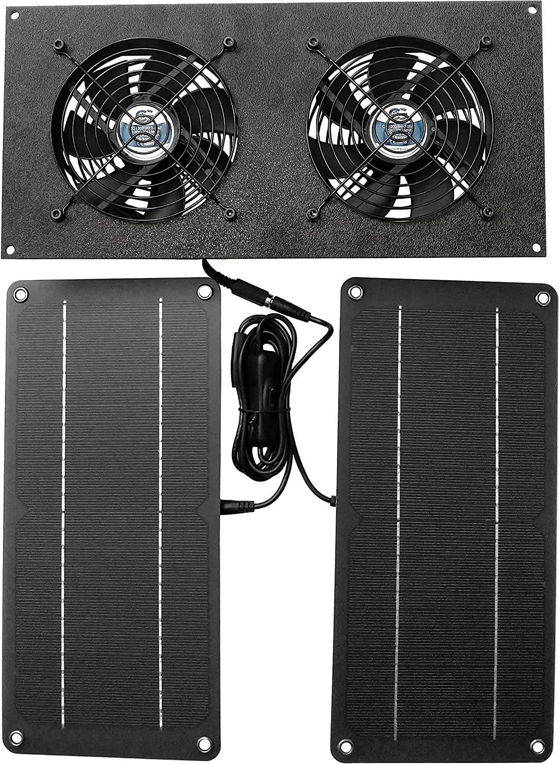 CoolerGuys 10W Solar Powered Dual Fan Kit for Small Chicken Coops ...