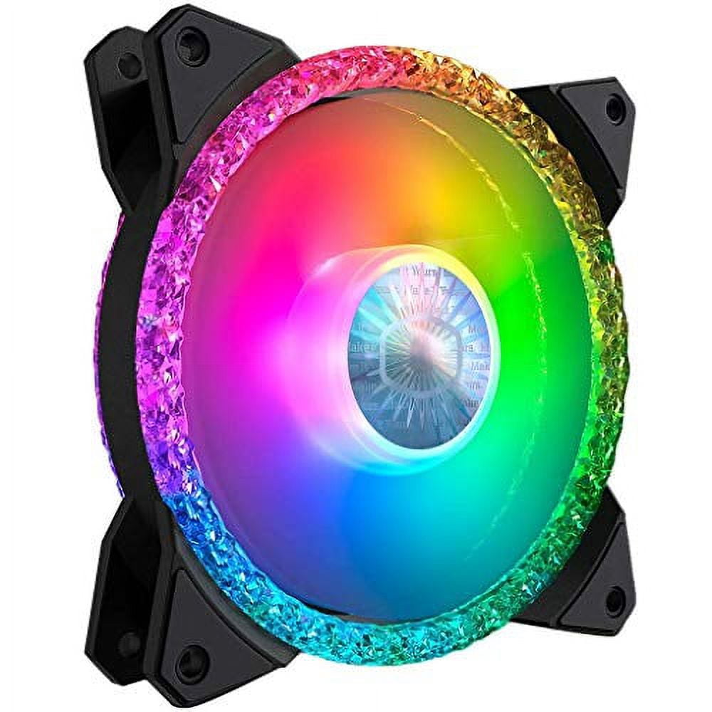 CoolerMaster MasterFan MF120 Prismatic PC case fan with 120mm RGB MFY ...