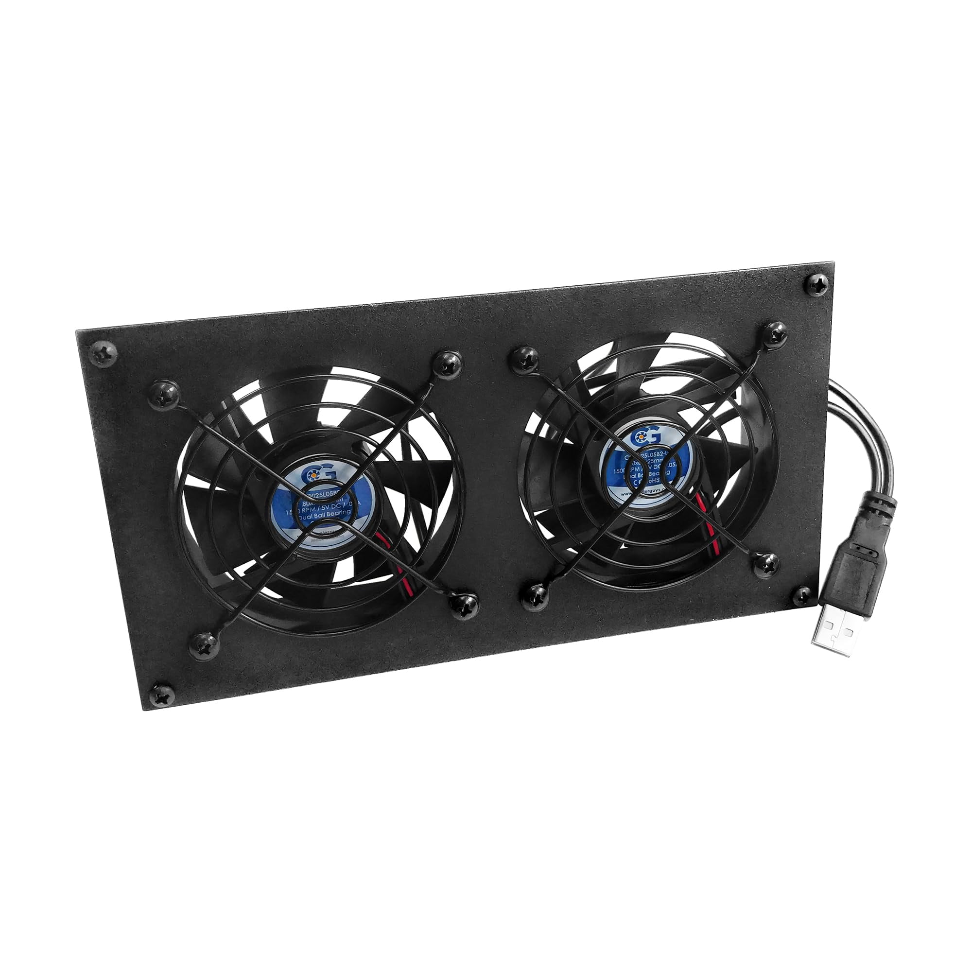 Coolerguys USB Powered Cooling RRF12 Fan Kits (Dual 80mm) - Walmart.com