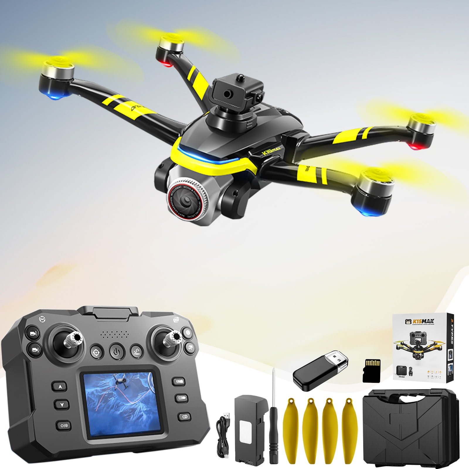 Coolest 14 Year Old Boy Gifts,Drone with 1080P Screen Remote Control ...