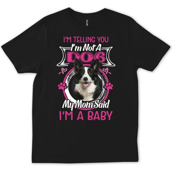 Coolest Funny Border Collie Stubborn Owner Dog Mom Dad Pet Unisex T ...
