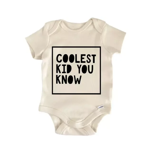 Coolest Kid You Know Baby Boy Girl Clothes Infant Bodysuit Cute ...
