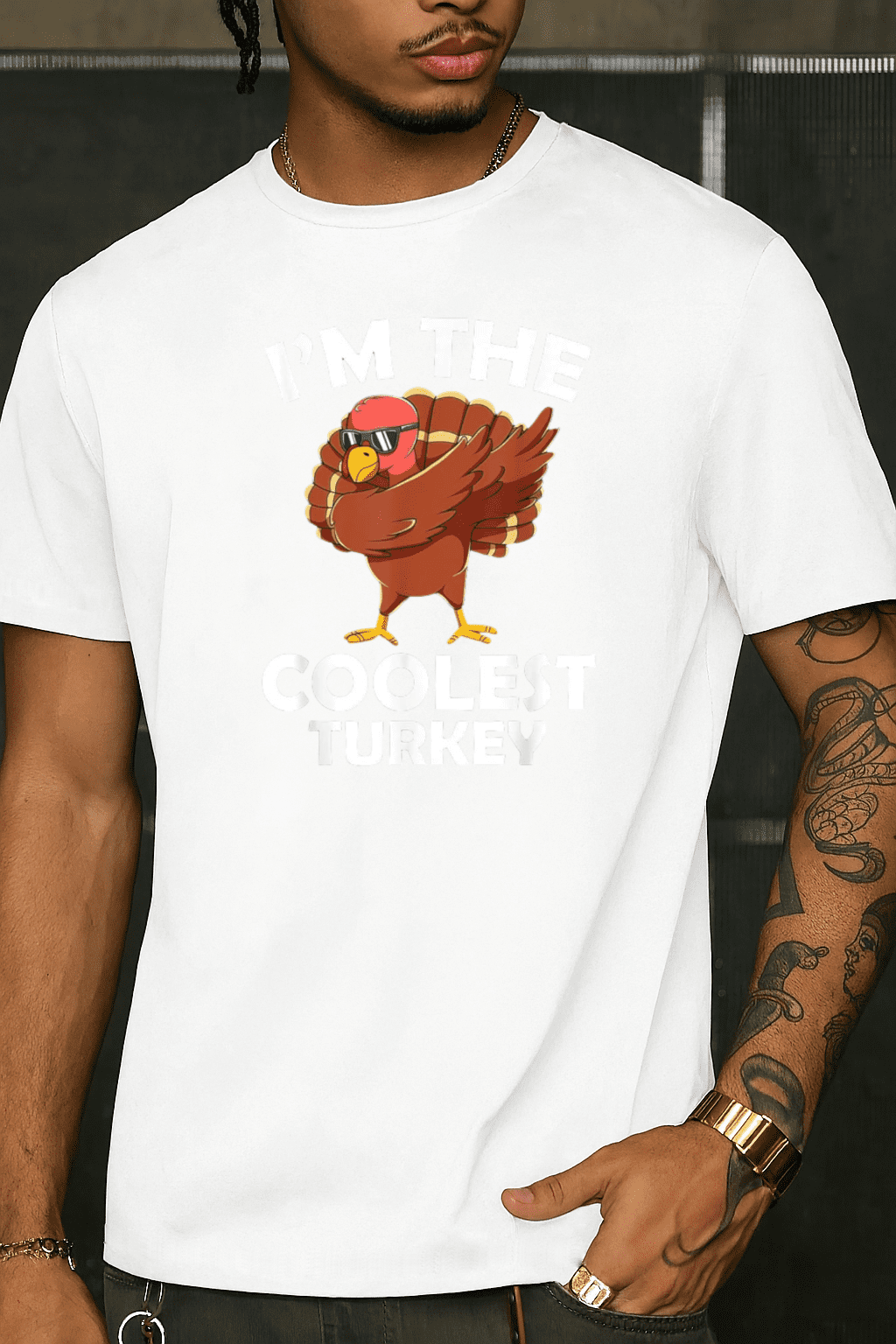 Coolest Turkey Matching Family Group Thanksgiving Party Unisex T-Shirt ...